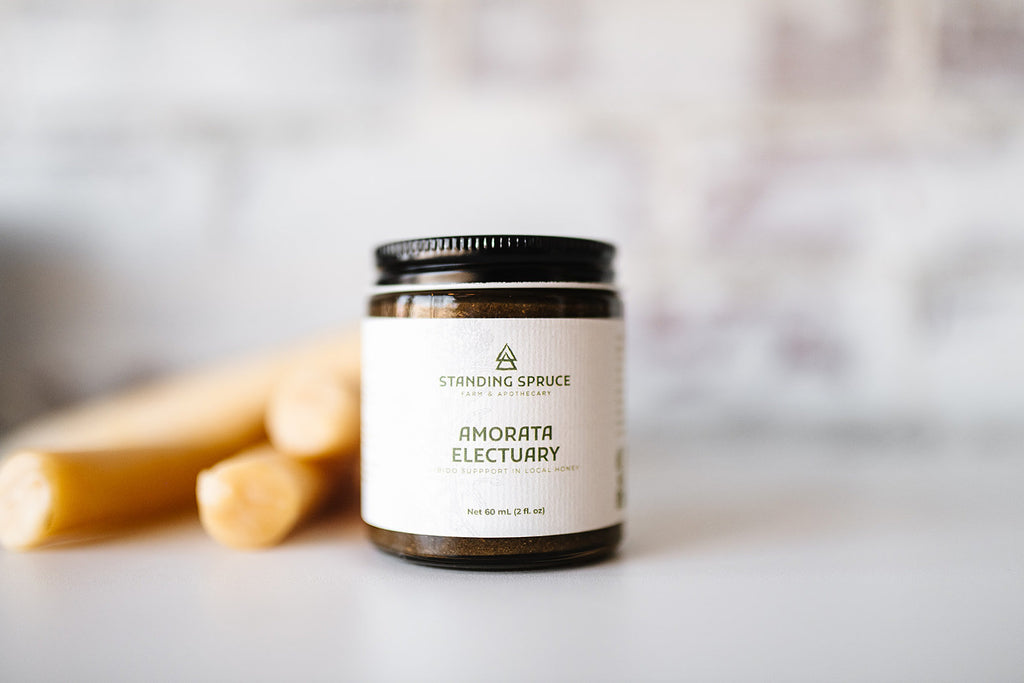 Amorata Electuary in local honey – Standing Spruce