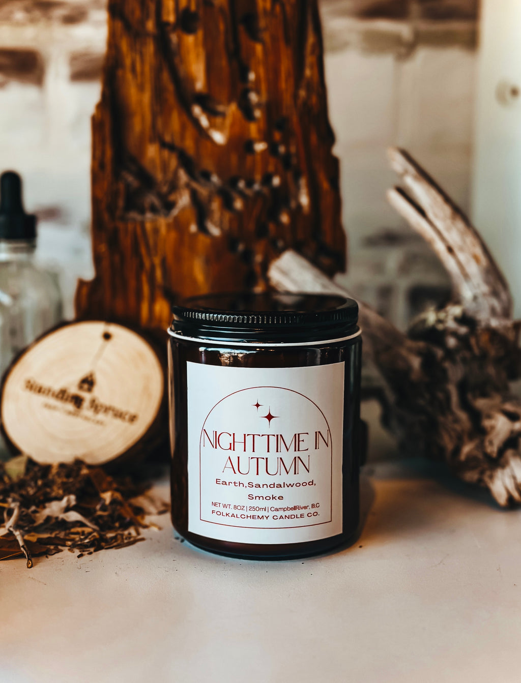 Nighttime in Autumn – Standing Spruce